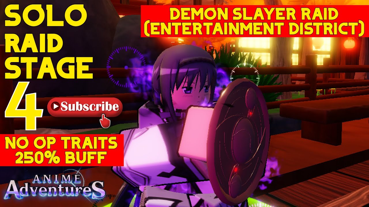 SOLO RAID ENTERTAINMENT DISTRICT ACT 4 ( HOMURA ) | ROBLOX ANIME ...