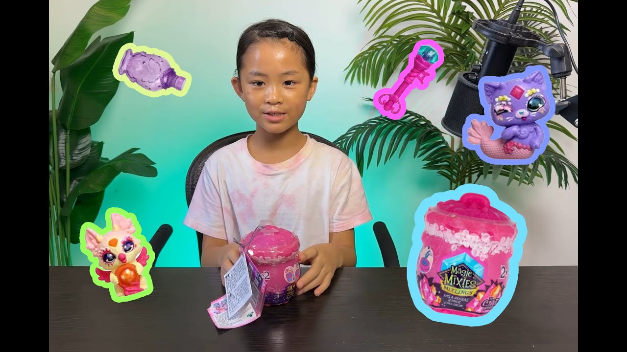 Magic Mixies Mixlings Fizz & Reveal 2 Pack Pink Cauldron Unboxing - YouTube