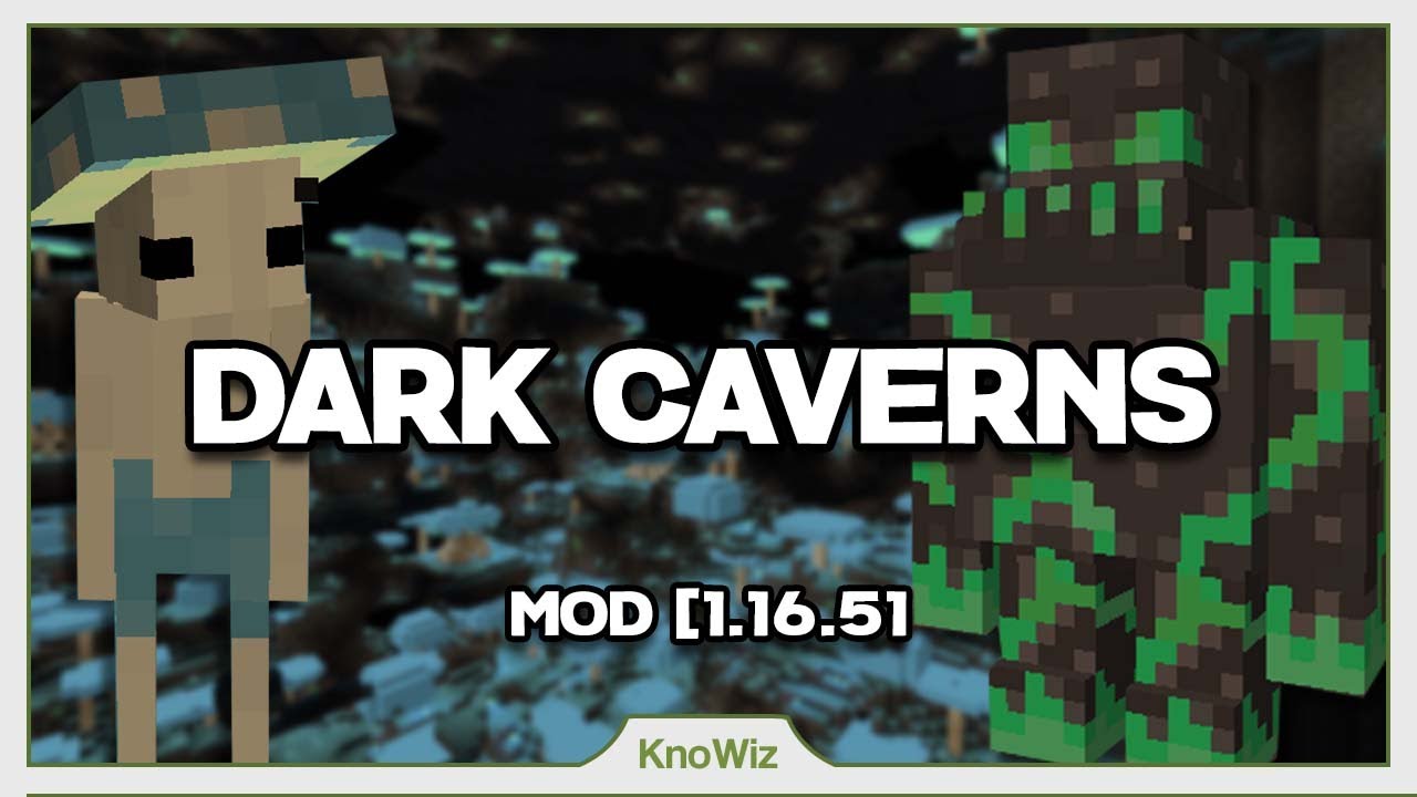 Une Dimension Sous la Bedrock ?! Dark Caverns Mod - Présentation de Mods Minecraft (1.16.5 ...