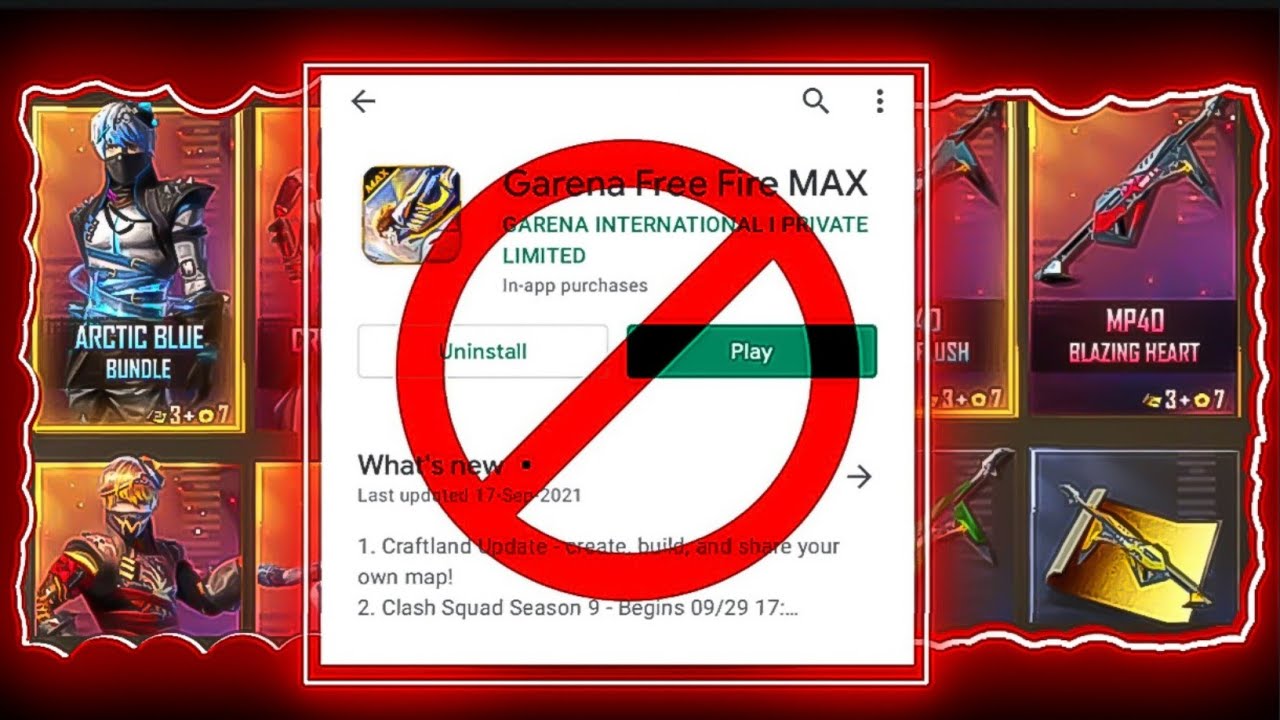 Free Fire MAX Banned ।। MP40 & Artick blue Bandel ।। - YouTube