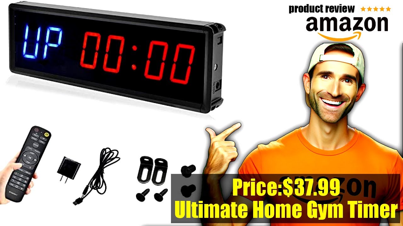 Buy LED Interval Timer Count Down/Up Clock Stopwatch with Remote for ...