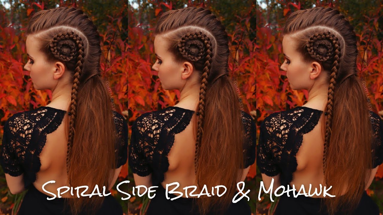 Spiral Side Cornrows with French Mohawk Braid | Cornrow Hairstyles for ...