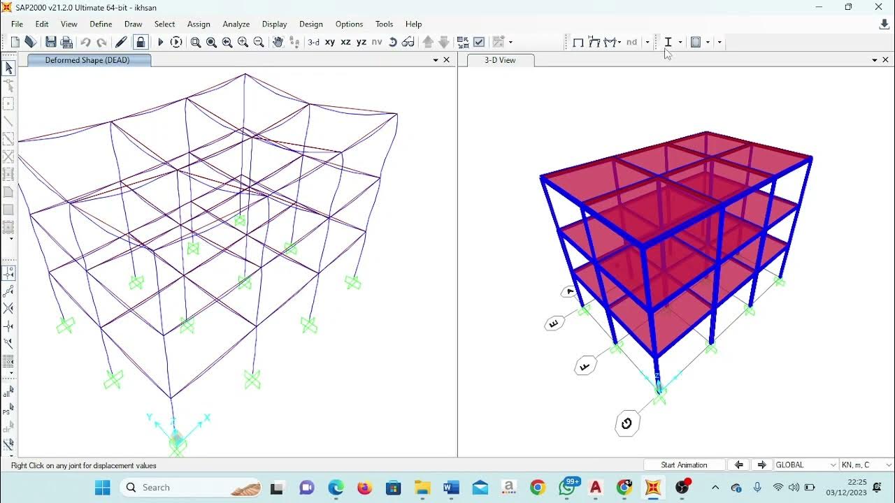 Cara Save File Sap2000 Ke Pdf Youtube