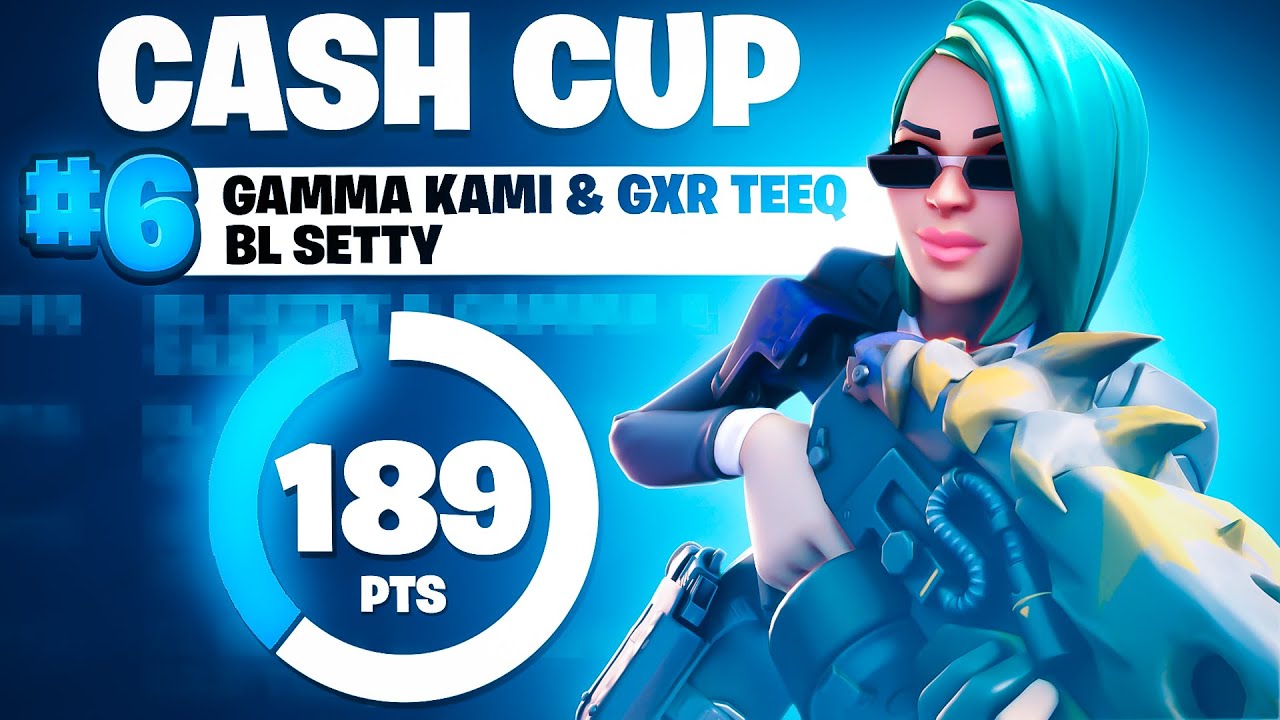 6TH IN THE FORTNITE TRIO CASH CUP with Setty and Teeq - YouTube