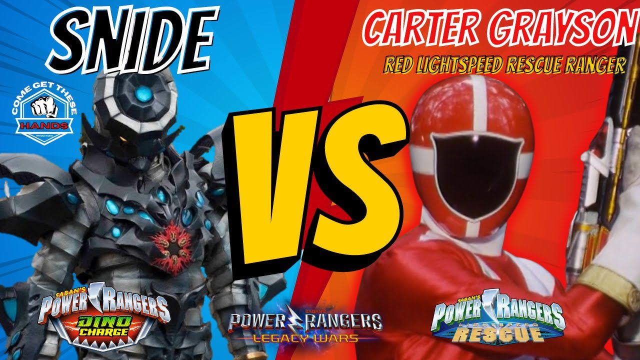 Power Rangers Legacy Wars | Snide Vs Carter Grayson Gameplay - YouTube