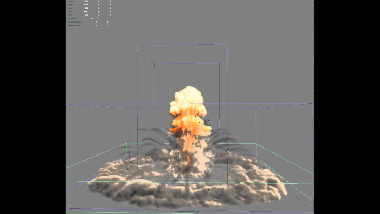maya particle fluid explosion - YouTube