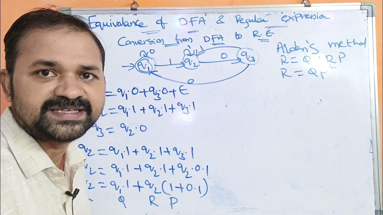 Conversion of DFA to Regular Expression || Equivalence of DFA and ...