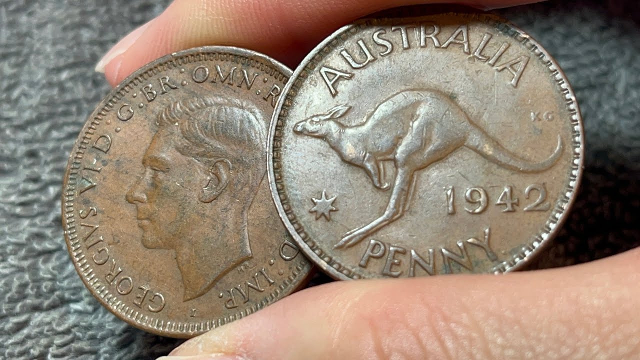 1942 Australia 1 Penny Predecimal Coin • Values, Information, Mintage ...