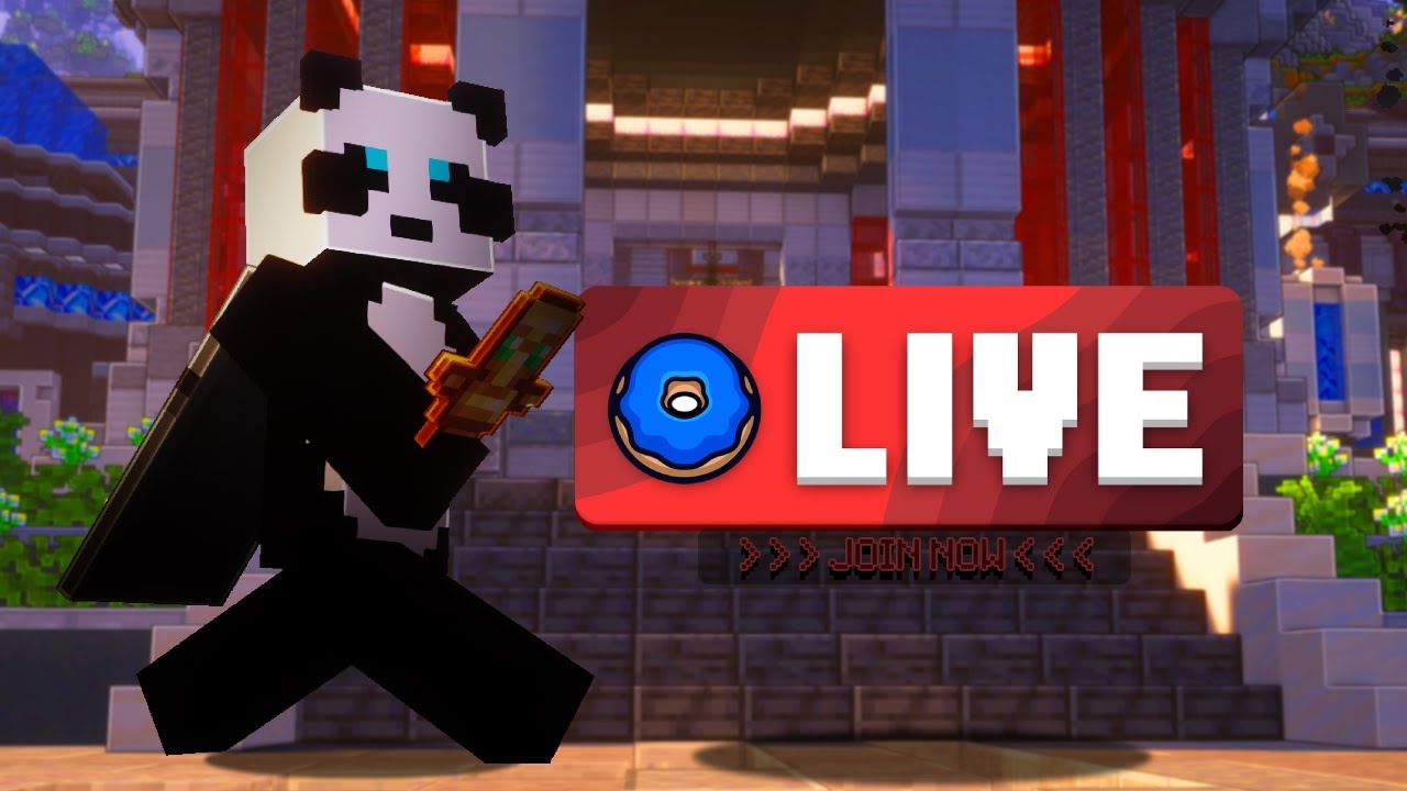 🔴 Donut SMP Live! | 100k Per Base | Media Rank | Duels | Crystal PvP 🐼 ...