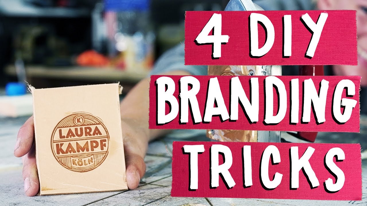 How to mark your work - 4 DIY branding techniques! - YouTube