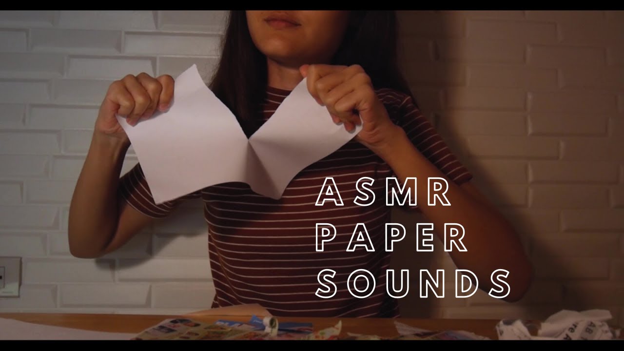 asmr paper organizing & tearing 📃 - YouTube