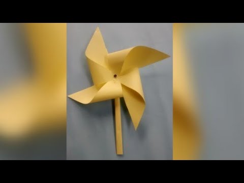 How to make paper windmill - YouTube