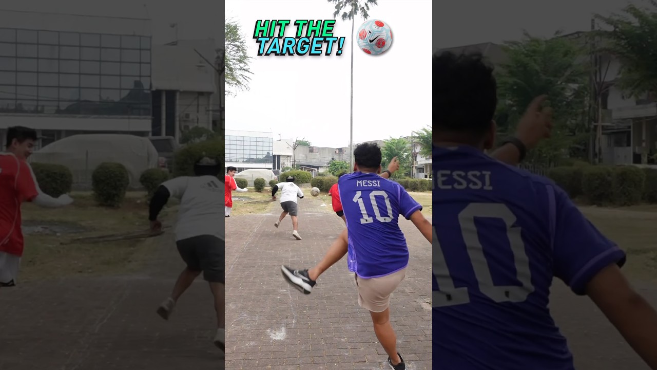 HIT THE TARGET, Football Challenge! ft. Balomba 🎯💥 - YouTube