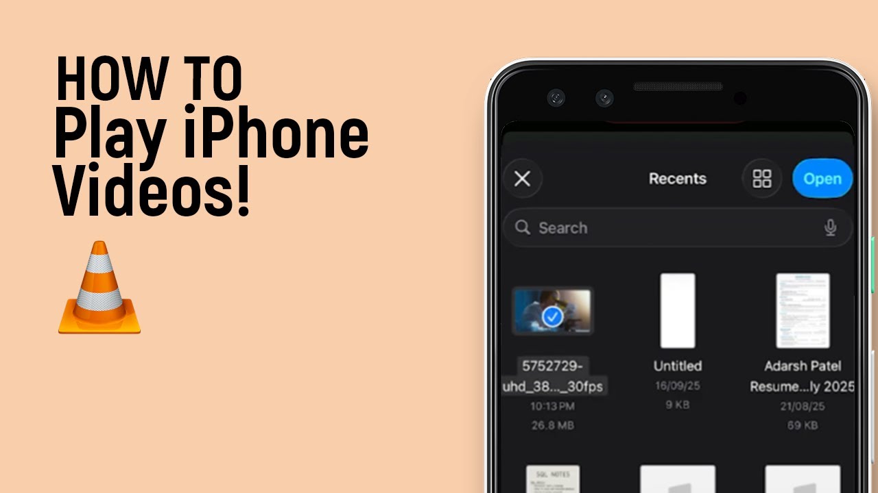 How to Play iPhone Videos on VLC Media Player App [easy] - YouTube
