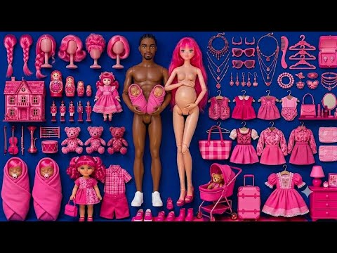 9Minutes Satisfying with Unboxing Barbie Family Playset, Cute Doll Set Toys ASMR | Review Toys 