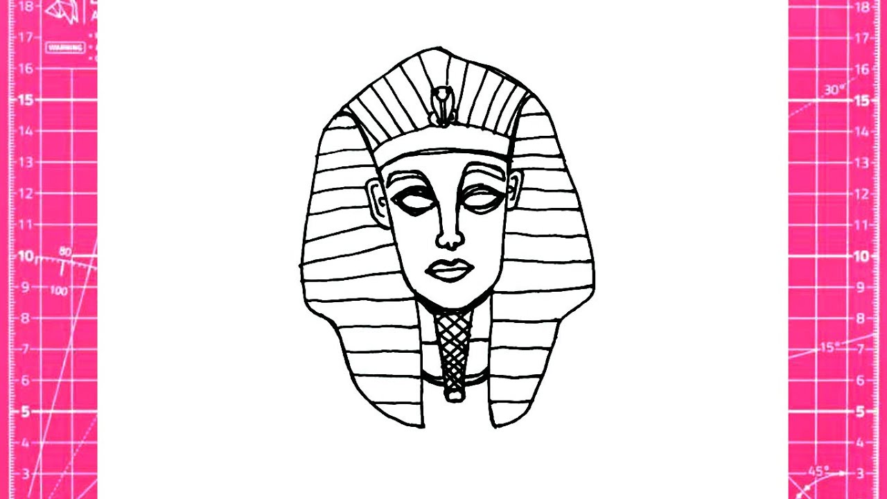 how to draw an egyptian king - YouTube