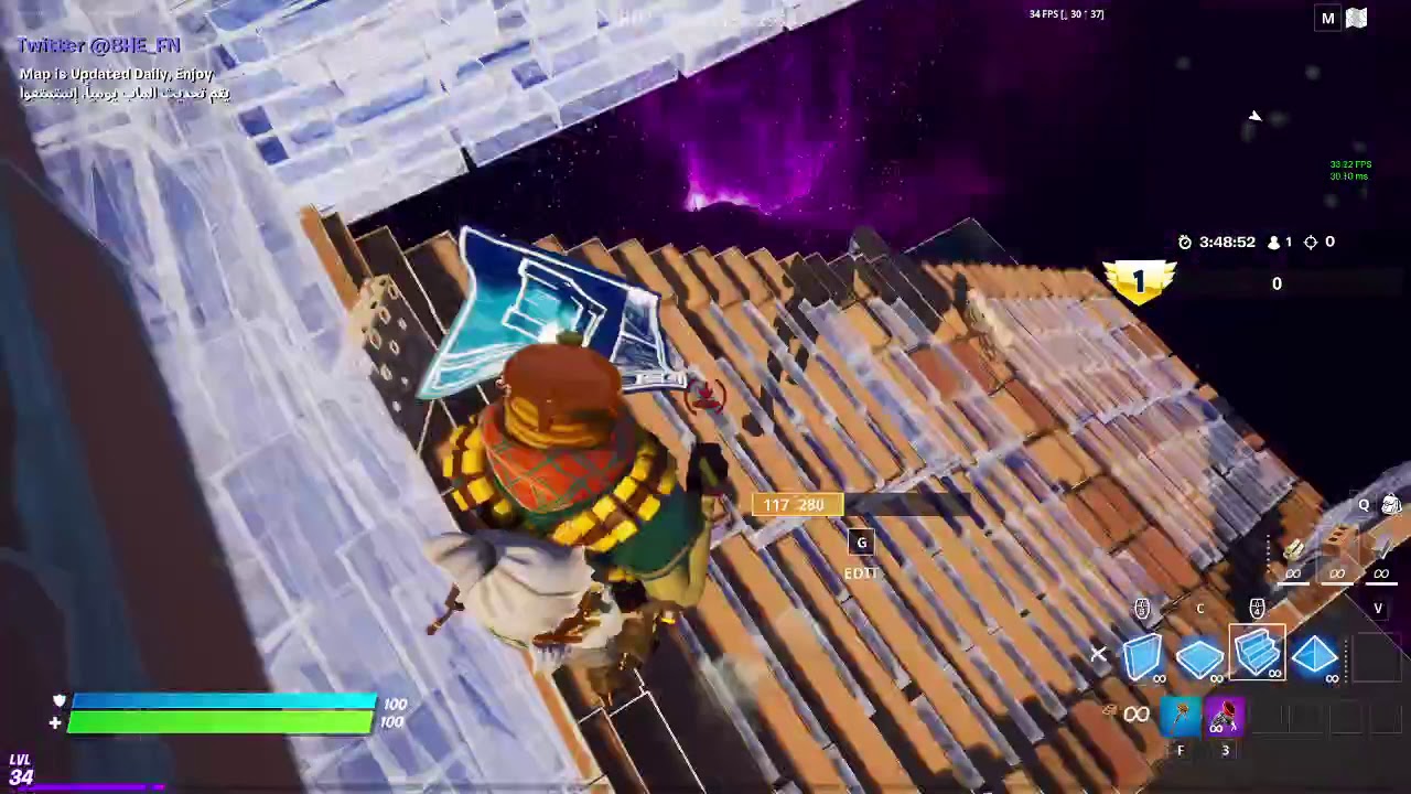 fortnight practicing on pc building - YouTube