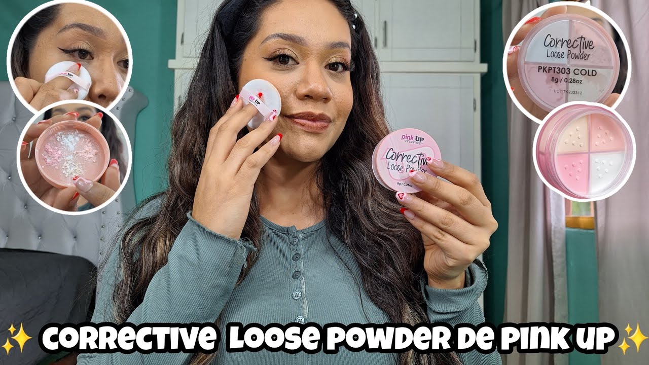 Corrective Loose Powder de Pink Up 💕| Polvo Rosa 🫶🏼 ¿Funciona en piel ...