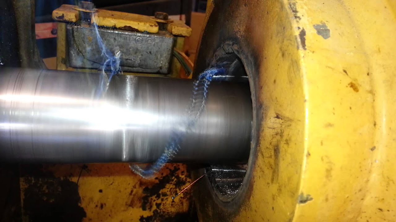 Bore welding & portable line boring on cat loader Part 6 - YouTube