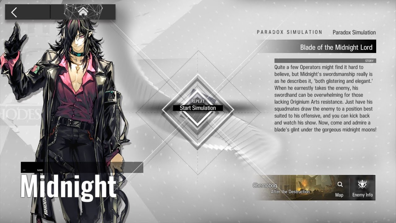 Arknights - Paradox Simulation - Midnight - YouTube
