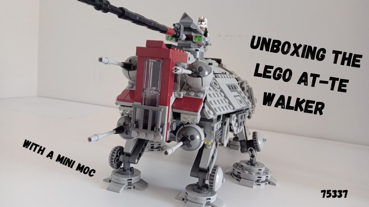 Unboxing the new(ish) AT-TE Walker LEGO set (75337)!! - YouTube