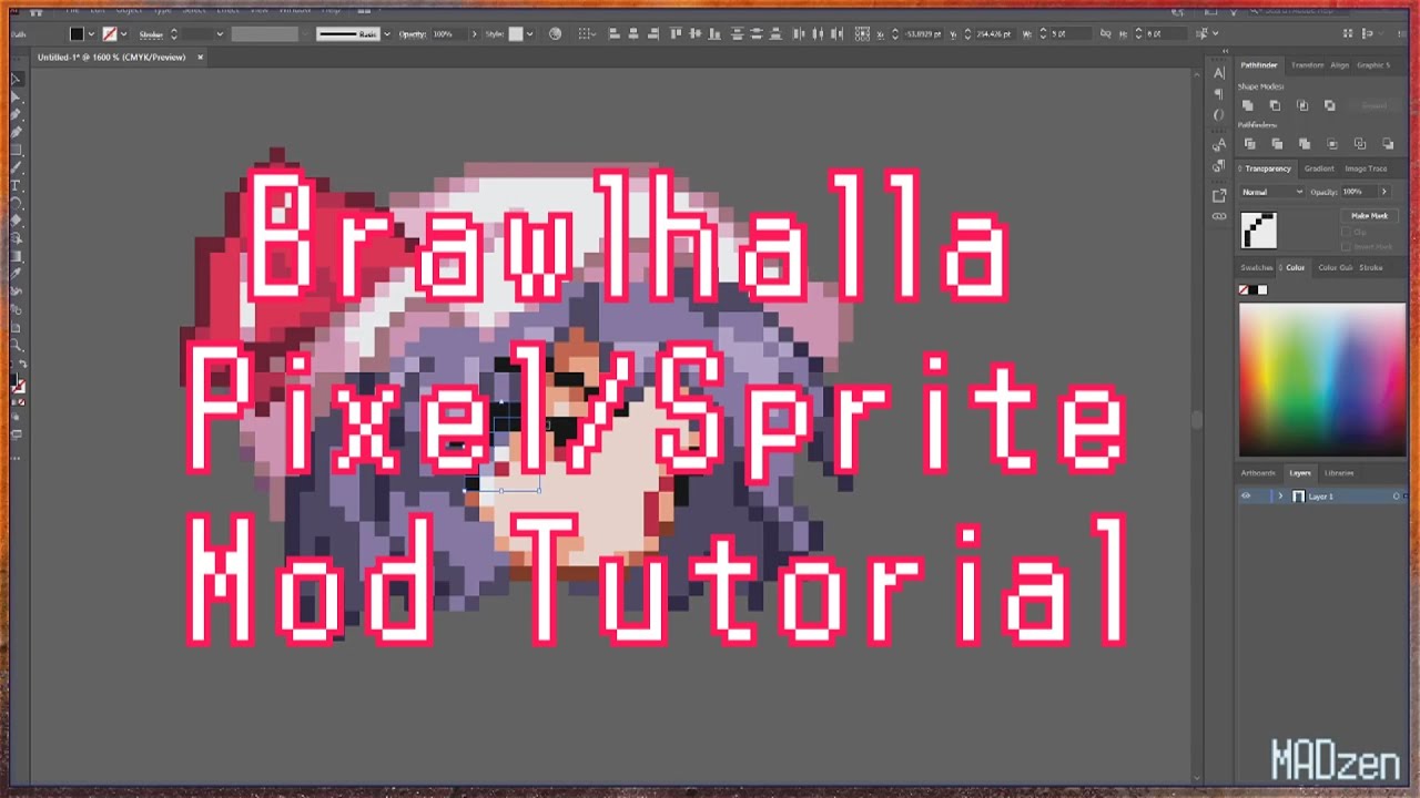 Brawlhalla Sprite Pixel Style Mod Tutorial - YouTube