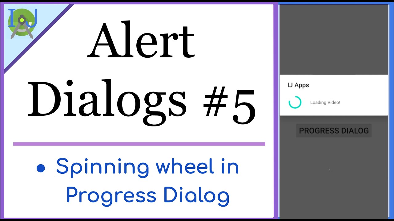 Indeterminate (Spinning Wheel) Progress Dialogs | #5 - YouTube