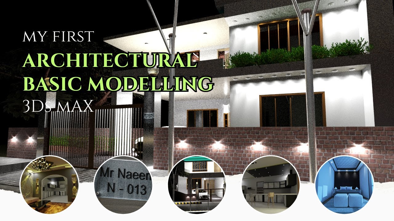 My First Basic 3D Architecture Presentation | 3D Modeling | 3ds Max - YouTube