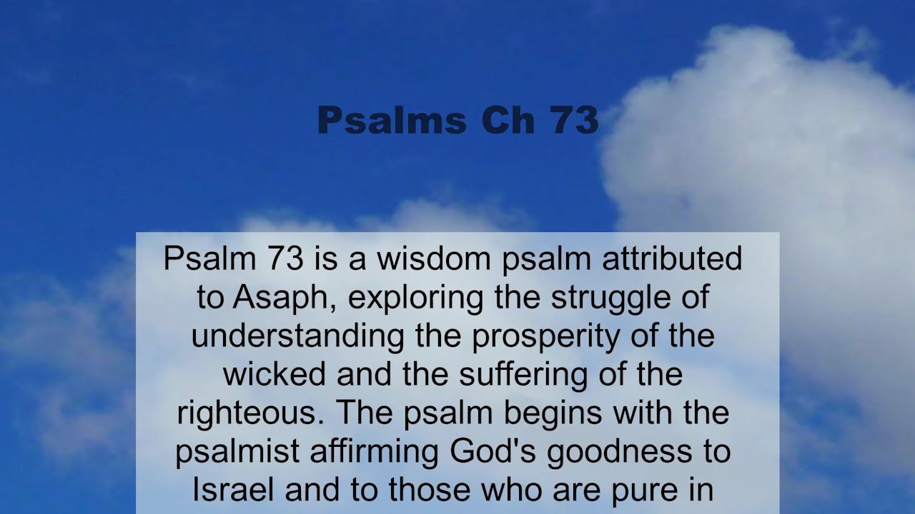 Psalms Chapter 73 summary and read together - YouTube