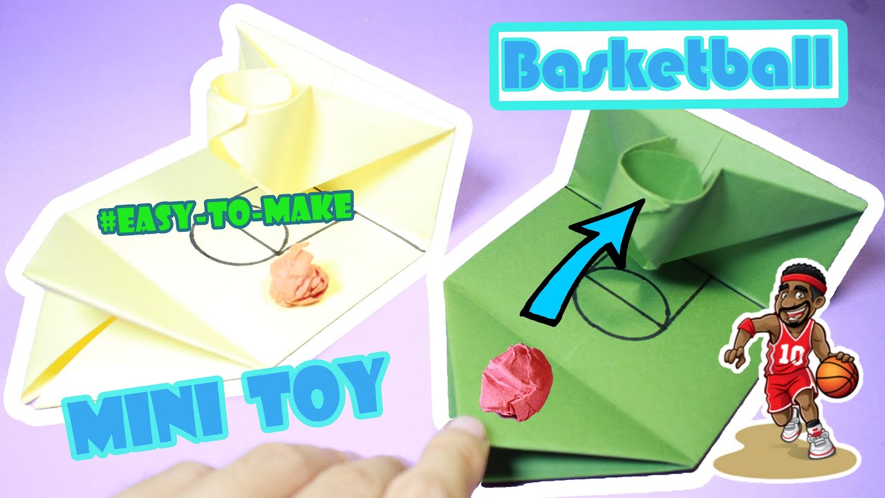 Origami Basketball | Basketball Mini Toy | Super easy Basketball Toy ...