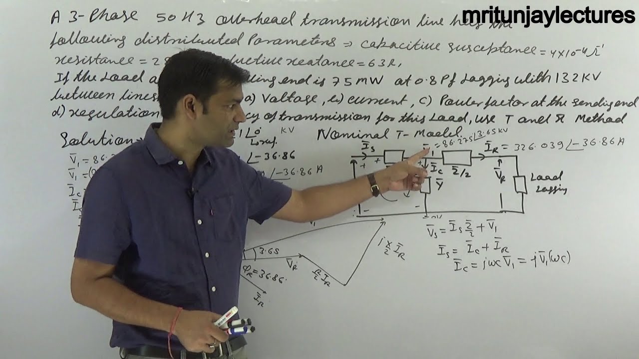 #1.06 NOMINAL T AND PI MODEL BASED QUESTIONS WITH PHASOR DIAGRAM - YouTube