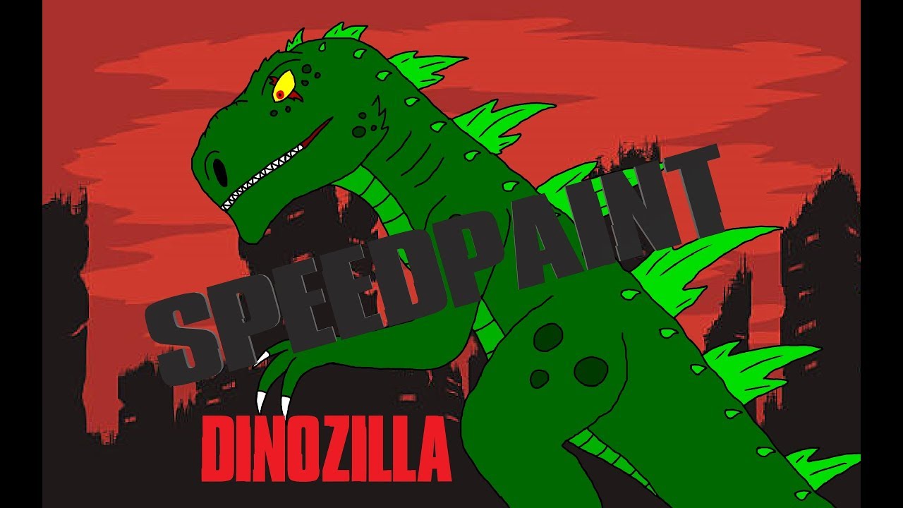 Dinozilla - Speedpaint - YouTube