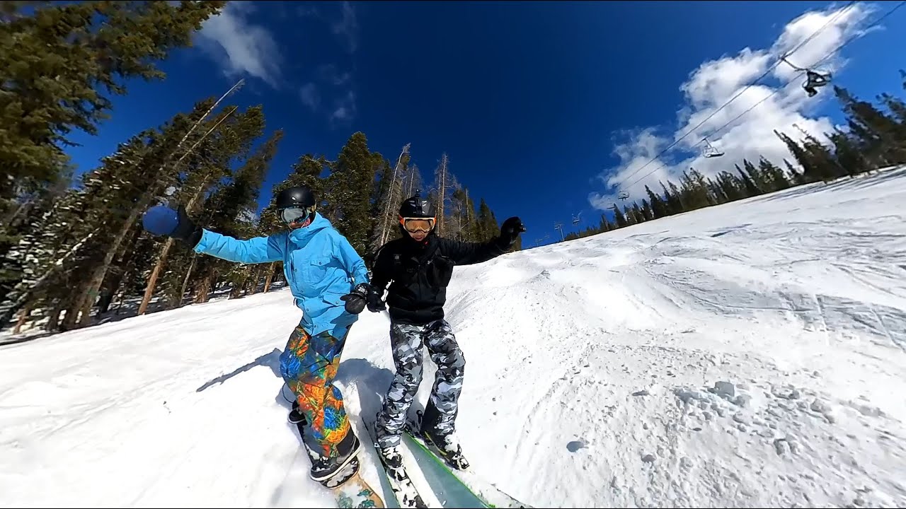 My Colorado Trip 2023 - Skiboarding Keystone Glades and Breck 4K - YouTube