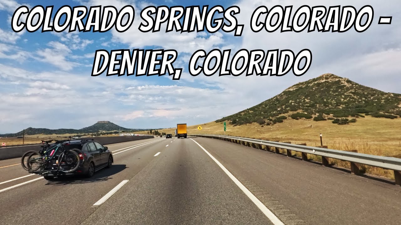 Colorado Springs, Colorado to Denver, Colorado! Drive with me on a ...