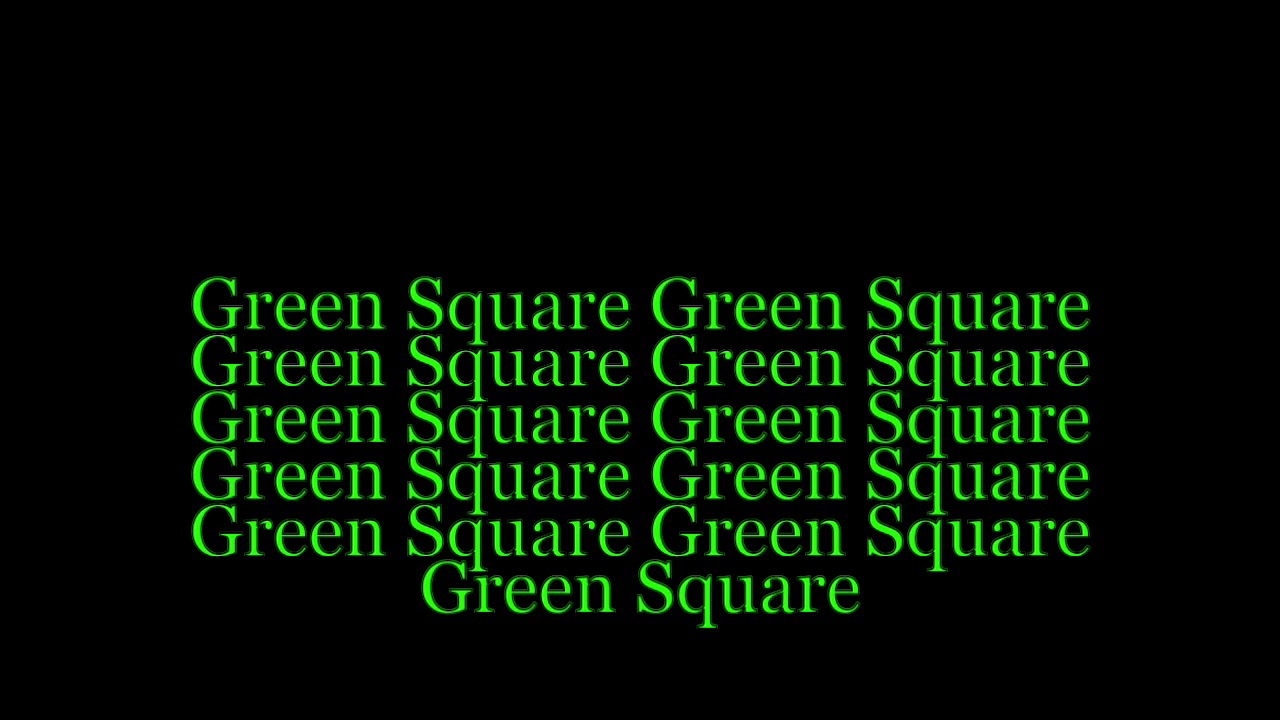 Green Square - YouTube