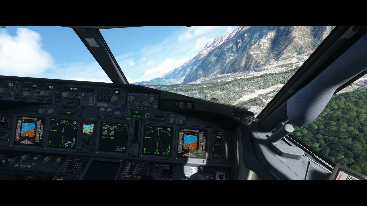 Challenging Circle-to-Land Approach at Paro Runway 15 – Boeing 737-700 ...
