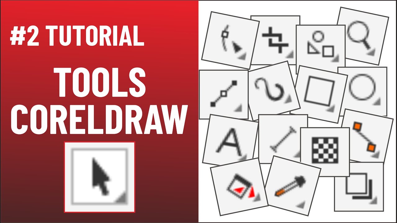 #2 Tutorial : Belajar Fungsi Tools Coreldraw - YouTube