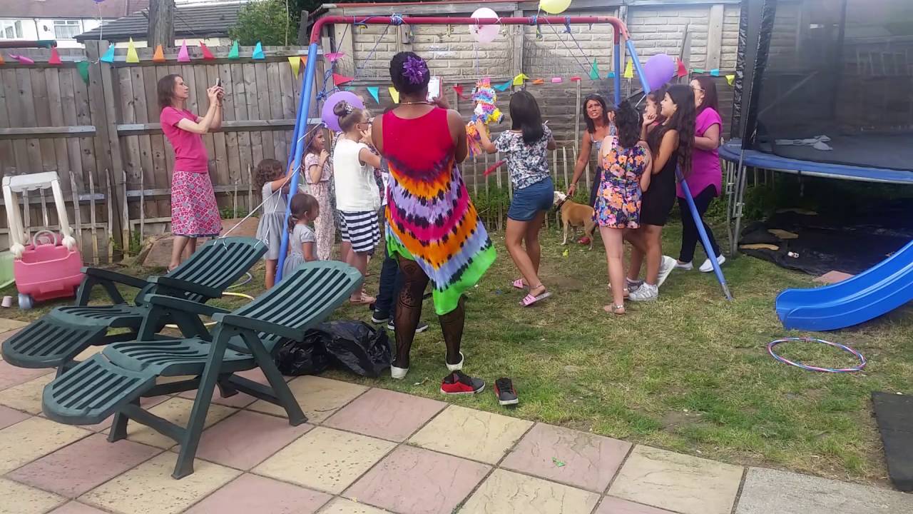 Piñata gets beaten to death at party - YouTube