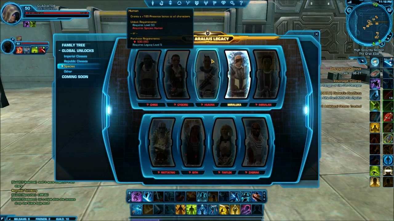 SWTOR Legacy System Overview/ How to Use the Family Tree Patch 1.2 ...