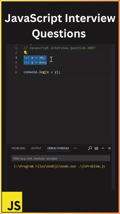 Tricky Javascript Interview Questions 0097 Coding Javascript Dsa Youtube