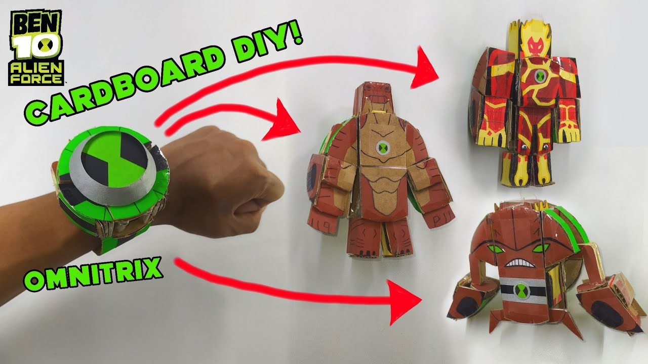 Omnitrix Becomes Three Alien! | Cardboard Diy Ben10 Alien Force ...