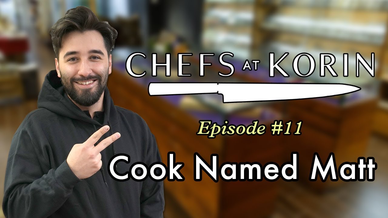 Cook Named Matt picks 5 knives at Korin | Chefs At Korin #11 - YouTube