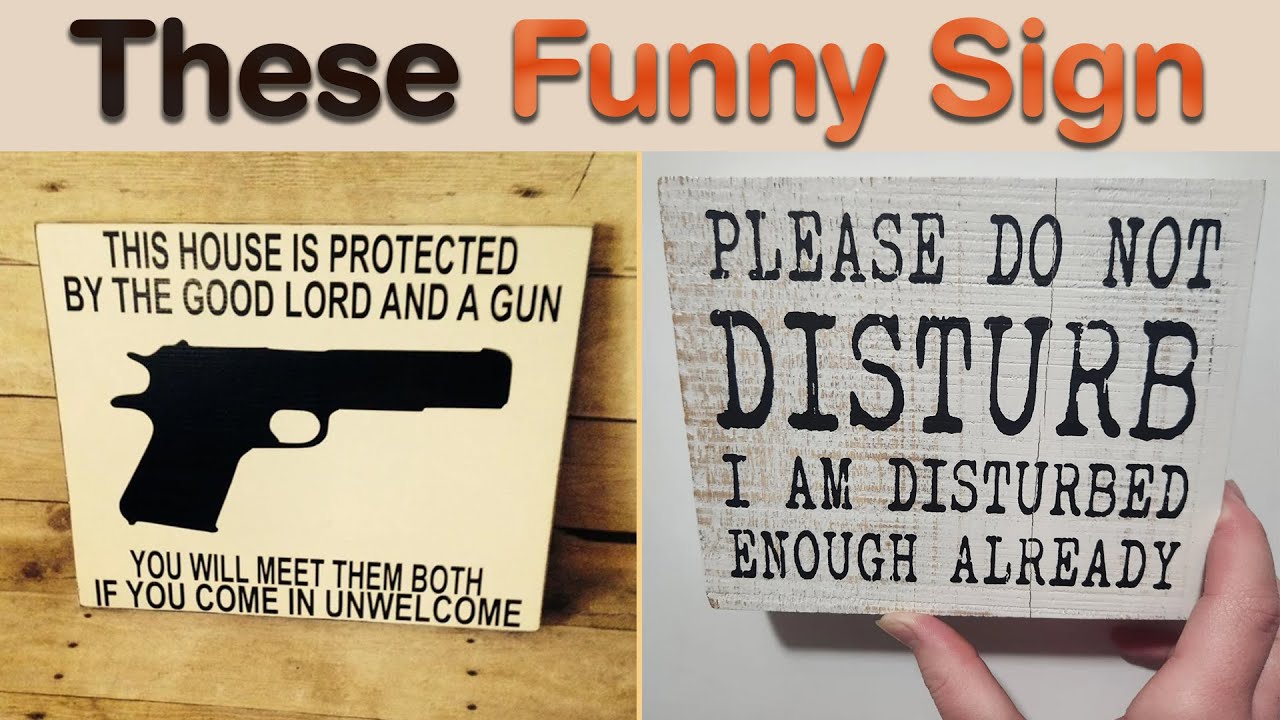 These Funny Signs Will Instantly Brighten Your Day! || Sign Hub - YouTube