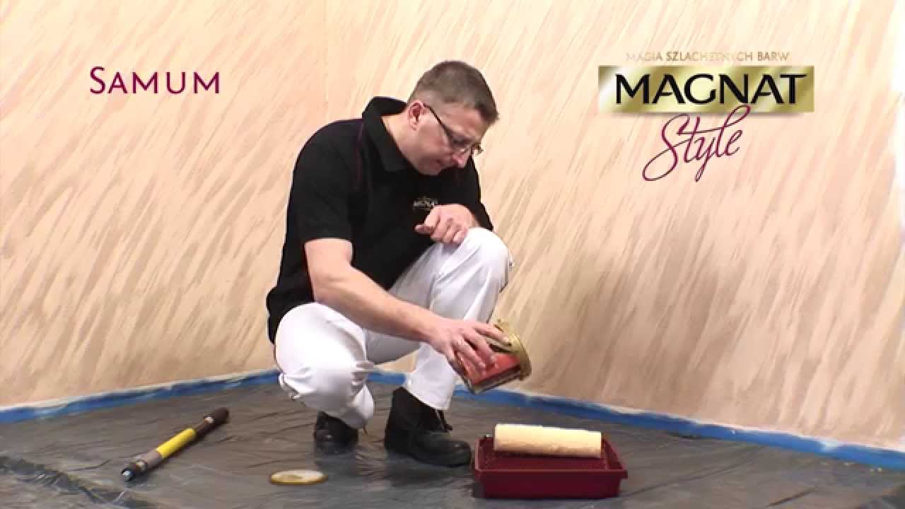 Efekt piasku na ścianie - Samum Magnat Style - film instruktażowy - YouTube