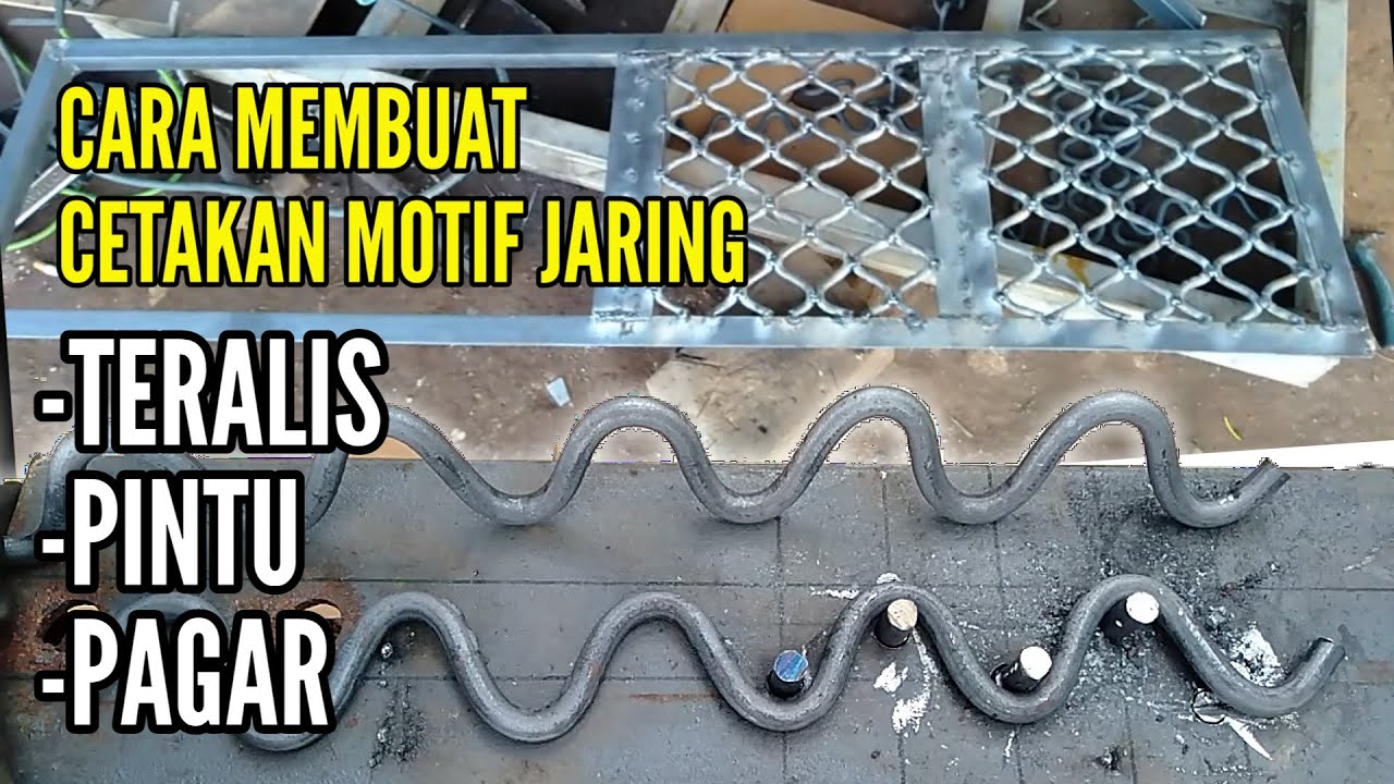 MEMBUAT CETAKAN MOTIF JARING UNTUK TERALIS - YouTube