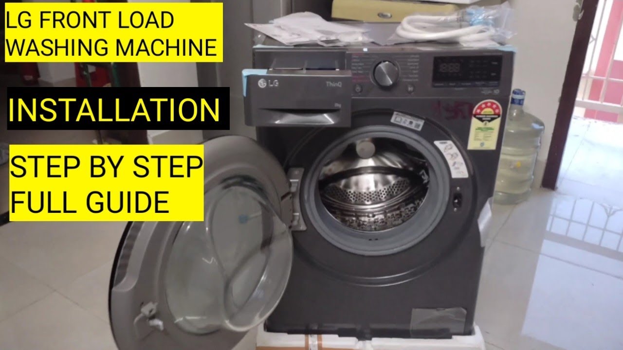 LG FRONT LOAD WASHING MACHINE INSTALLATION #video - YouTube
