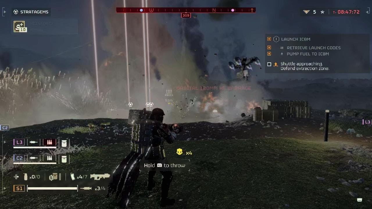 HELLDIVERS 2 infinite barrage glitch - YouTube