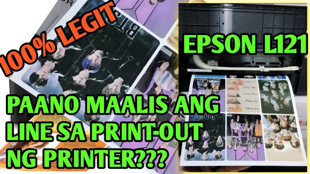 HOW TO REMOVE LINE PRINT LINE IN PRINTER | PAANO ALISIN ANG LINE MARK ...