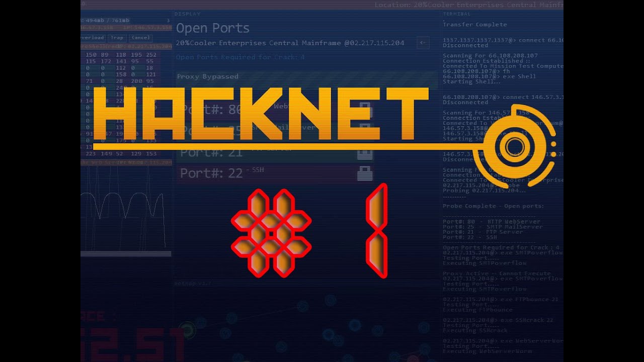 HACKNET Bölüm 1 - Komutları öğreniyoruz - YouTube