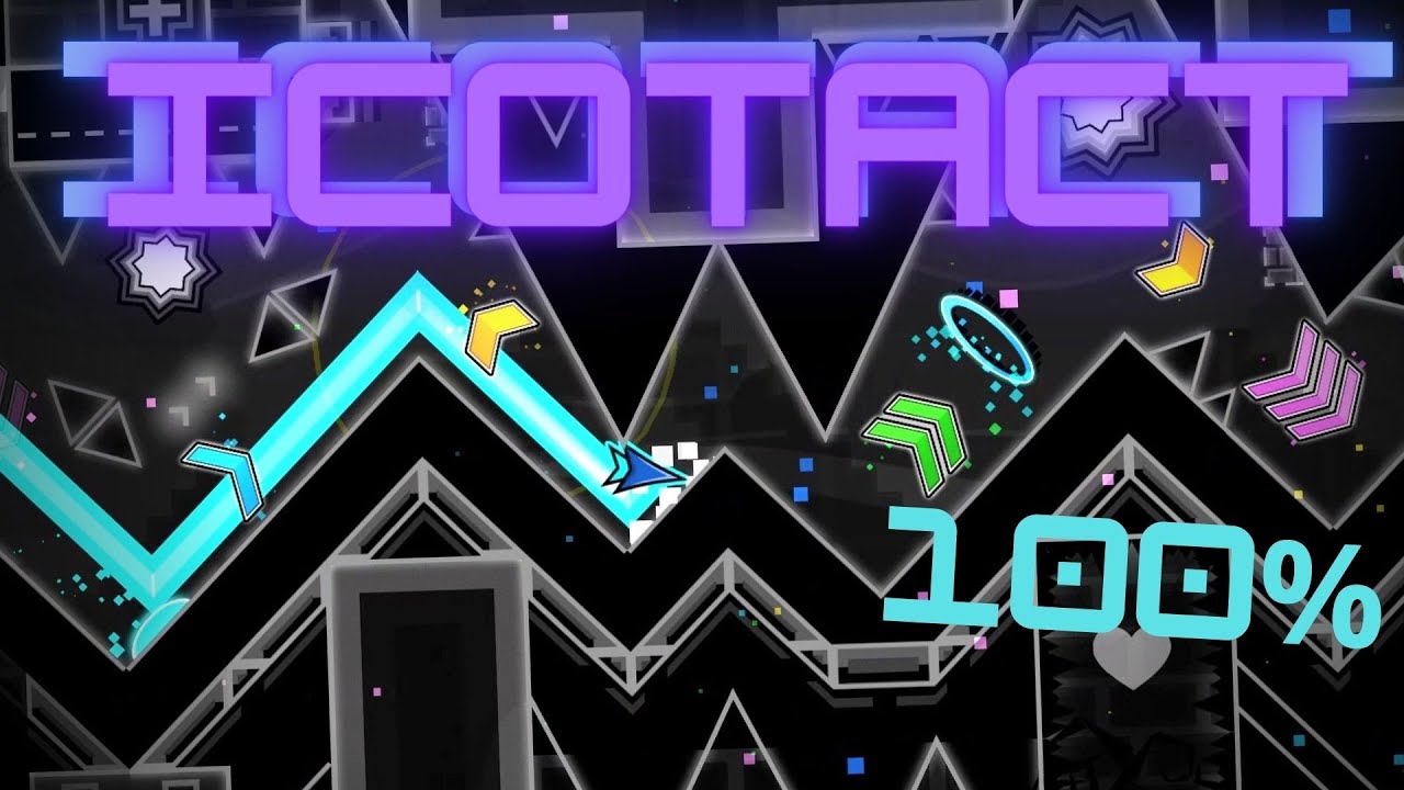 《New Hardest》 "Icotact" by IcedCave 100% [Extreme Demon] | TOP 124 ...
